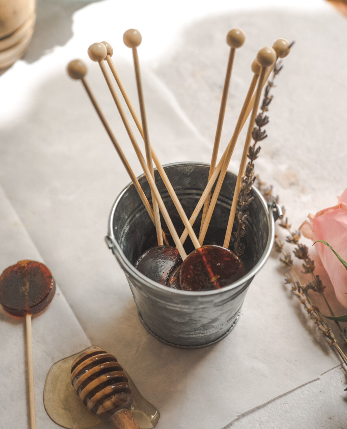 Homemade Lavender Vanilla Honey Lollipops - Frolic & Fare