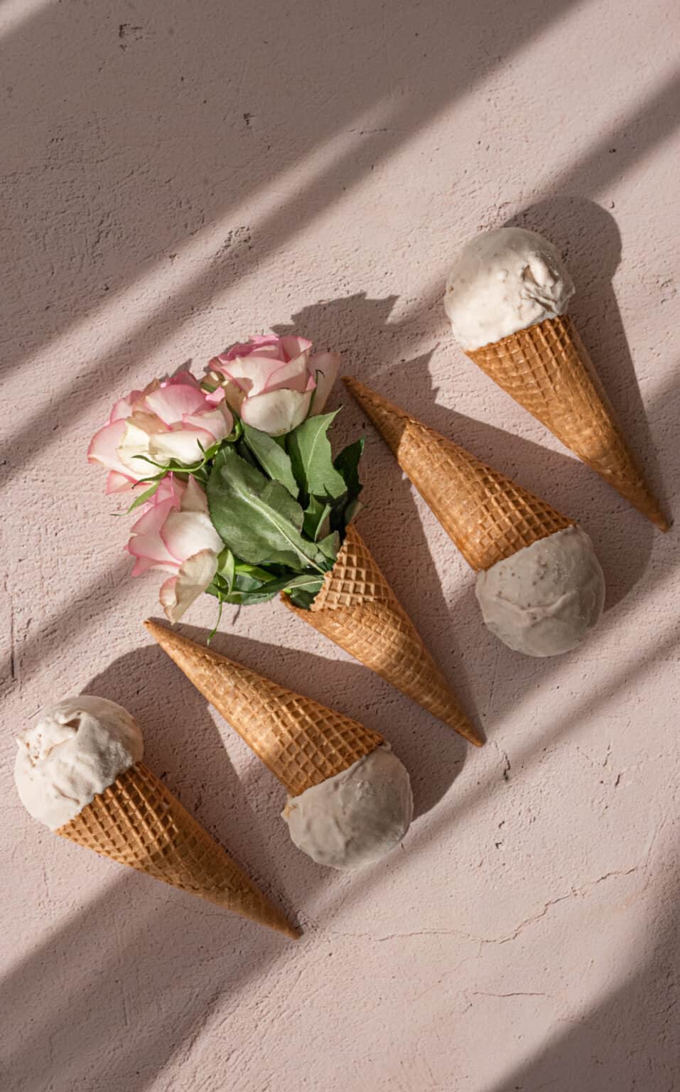Fresh rose ice cream - Frolic and Fare Iced treats