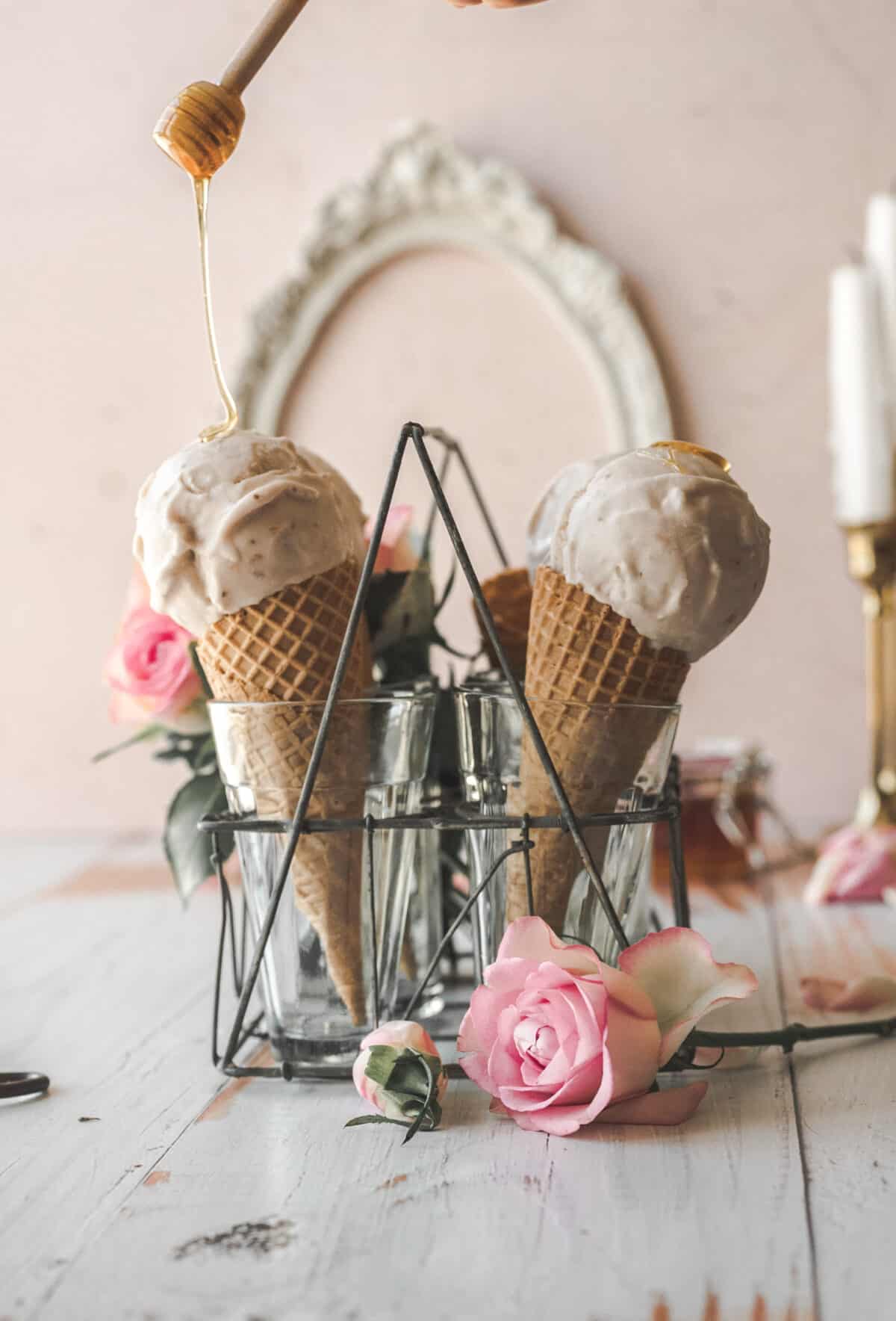 Rose ice cream - Frolic and Fare Iced treats