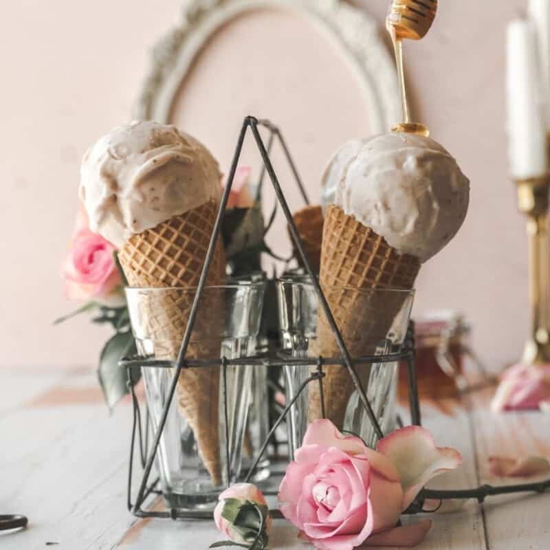 Fresh rose ice cream - Frolic and Fare Iced treats