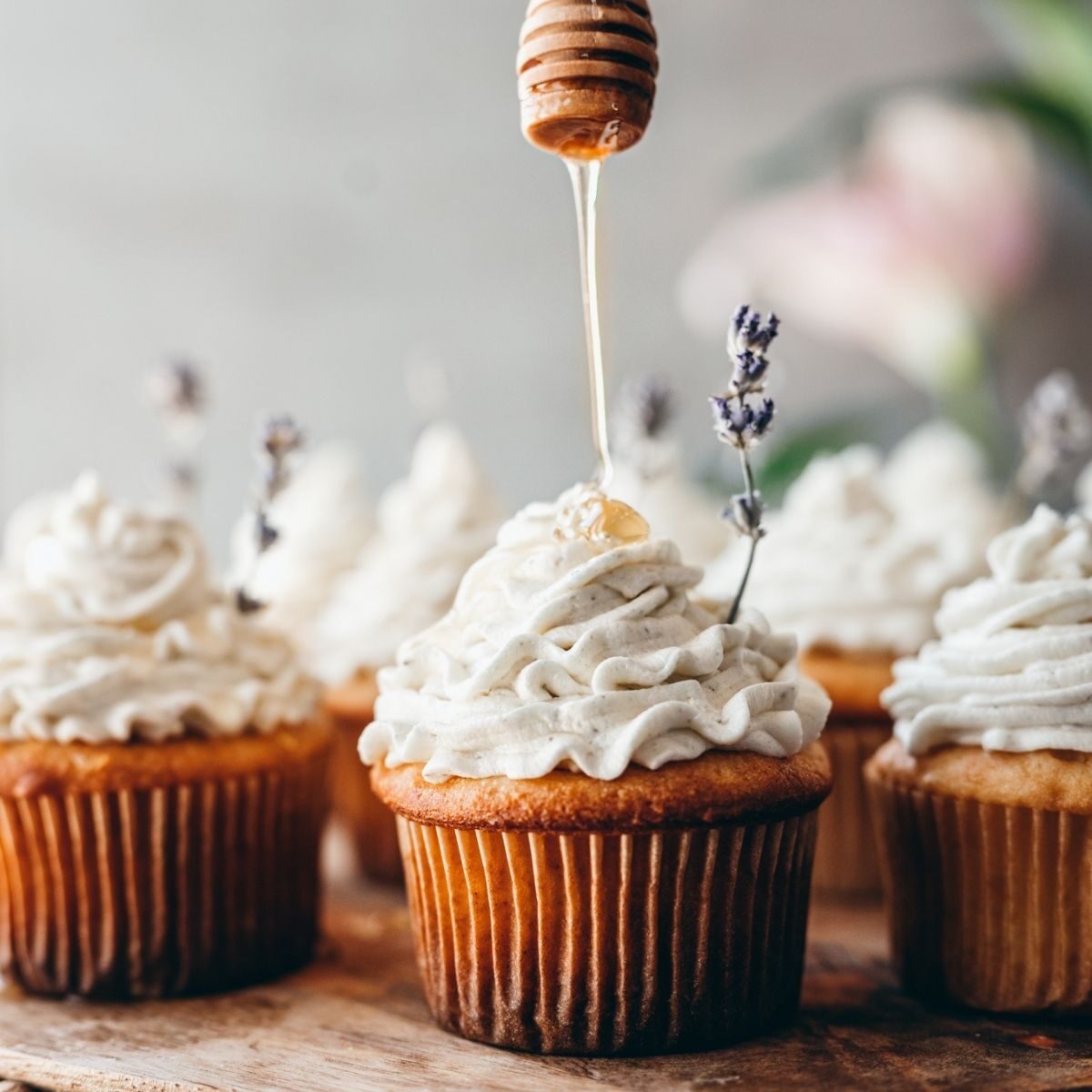 Lavender Honey Cupcakes - Frolic & Fare
