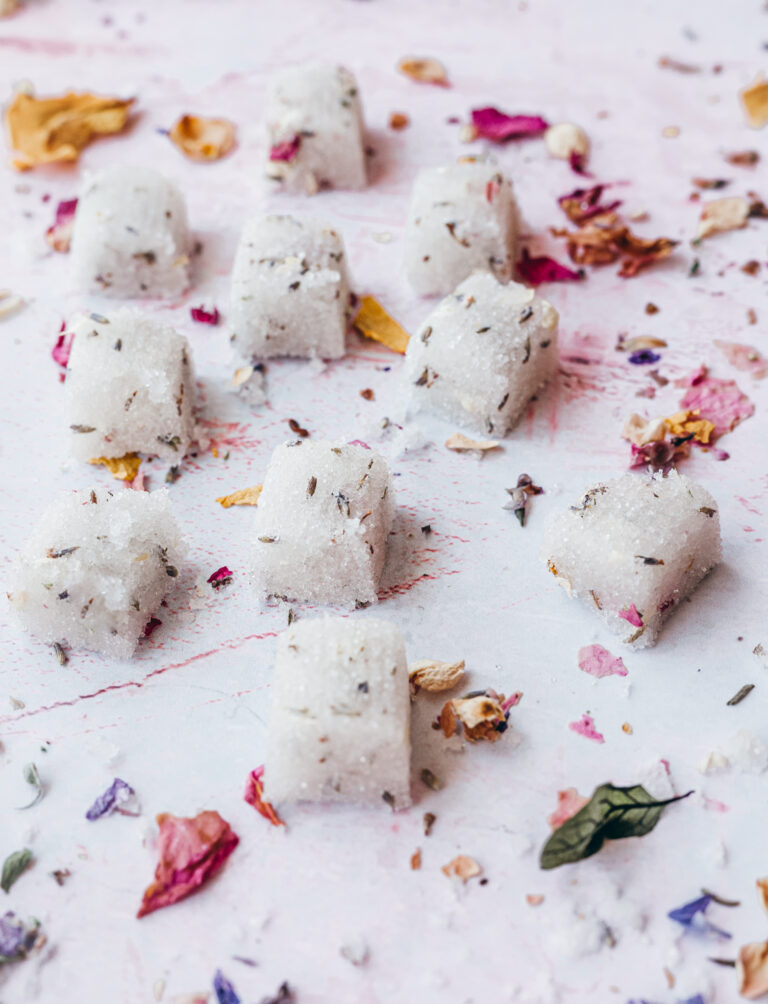 Edible Floral Lavender Sugar Cubes - Frolic & Fare
