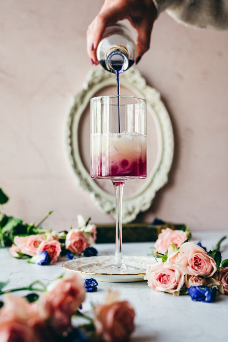 Butterfly Pea Flower Cocktail - Frolic & Fare