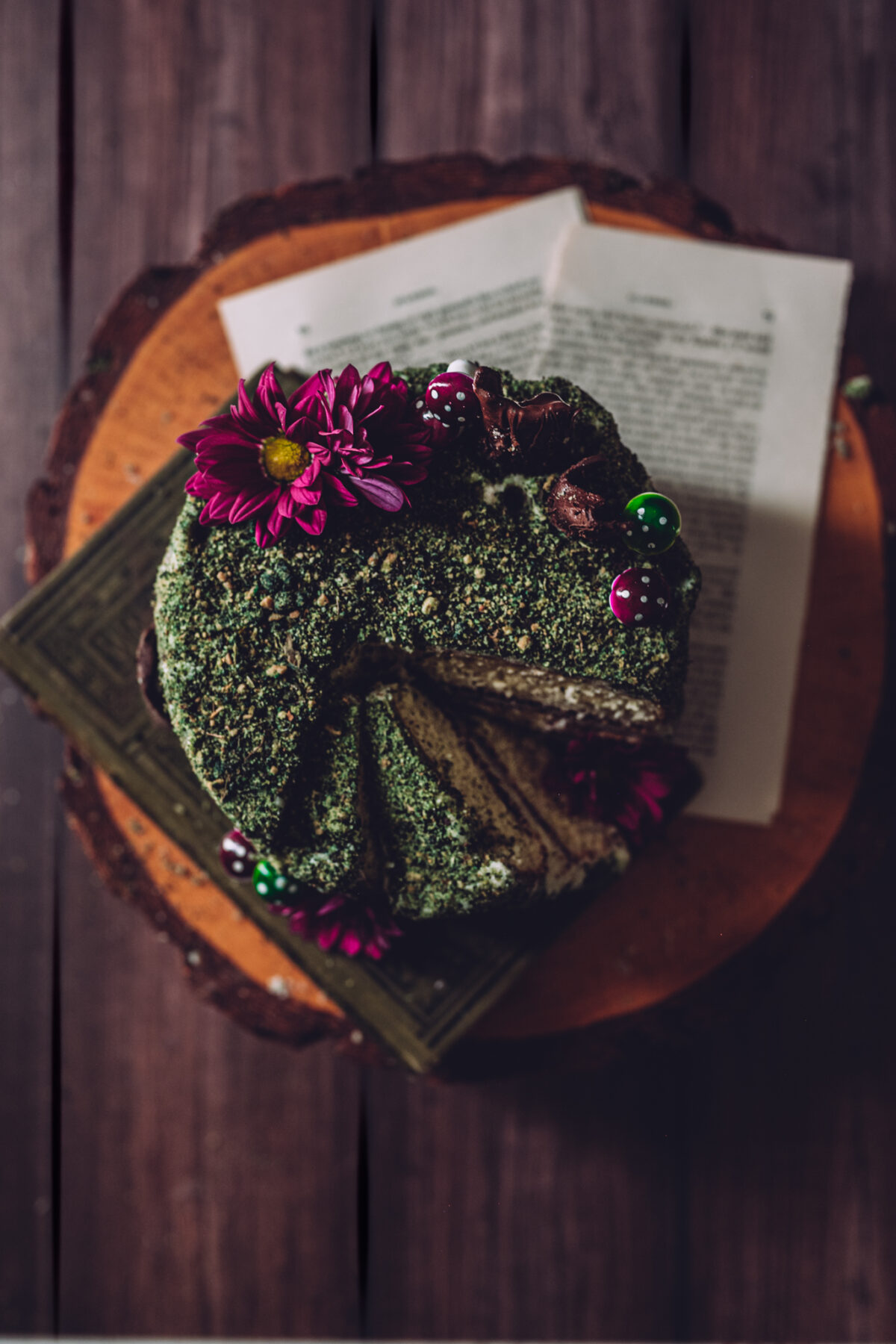 How To Make Edible Moss For Woodland Cakes - Frolic & Fare