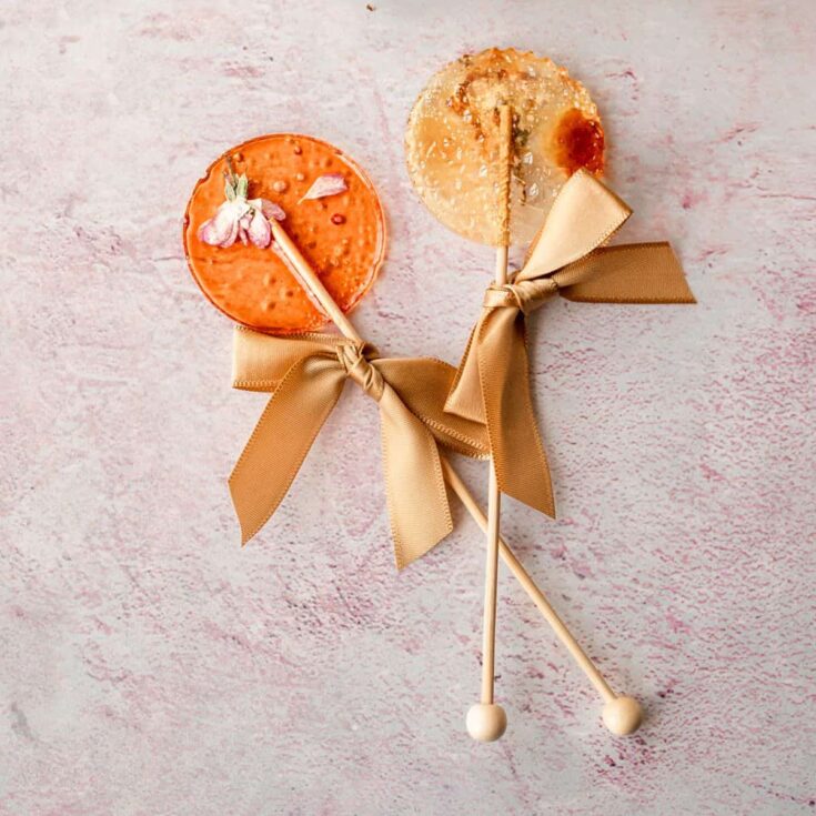 Edible Flower Lollipops For Party Favors - Frolic and Fare
