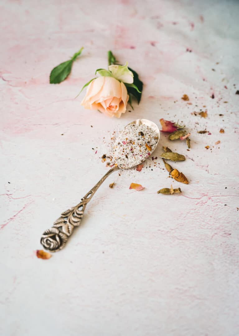 Rose Cardamom Shortbread Cookies - Frolic & Fare