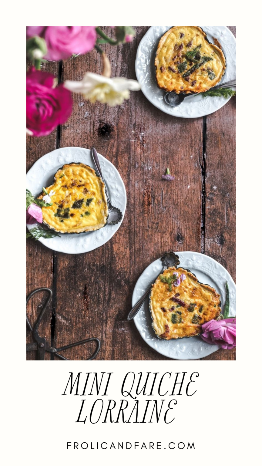 Mini Classic Quiche Lorraine Recipe - Frolic & Fare