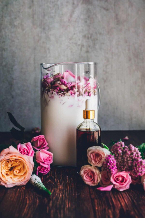 Homemade Rose Ice Cream - Frolic & Fare