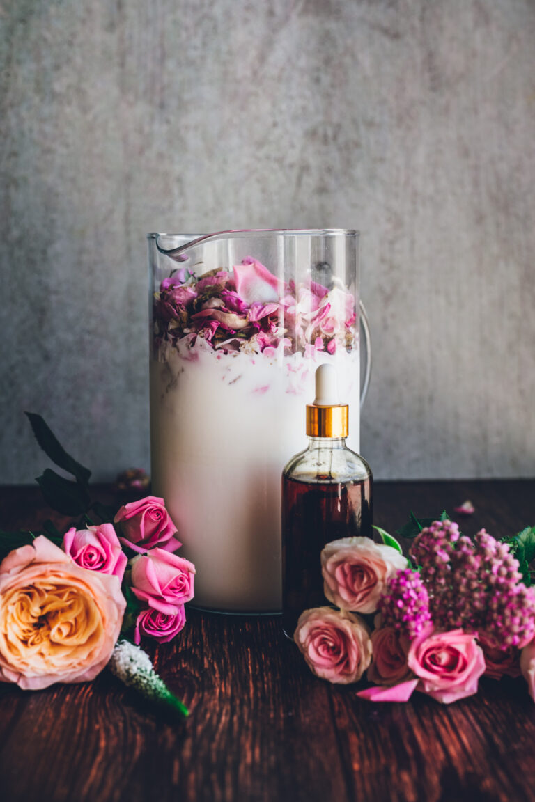 Homemade Rose Ice Cream - Frolic & Fare