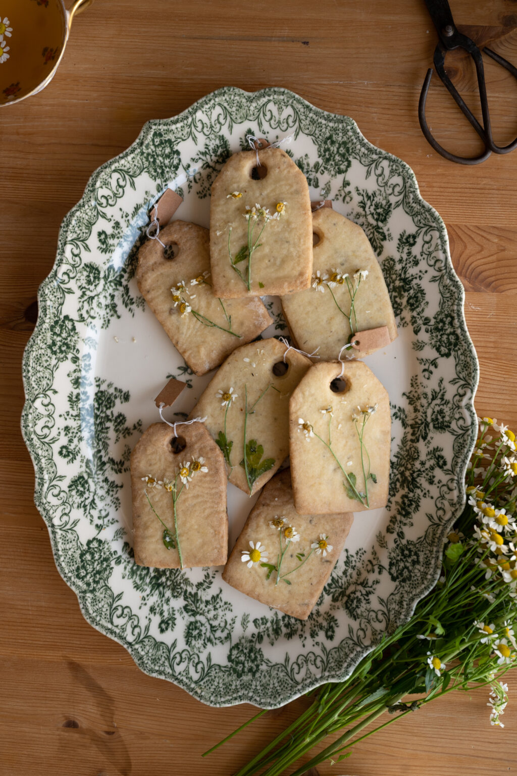 Chamomile Tea Shortbread Cookies - Frolic & Fare