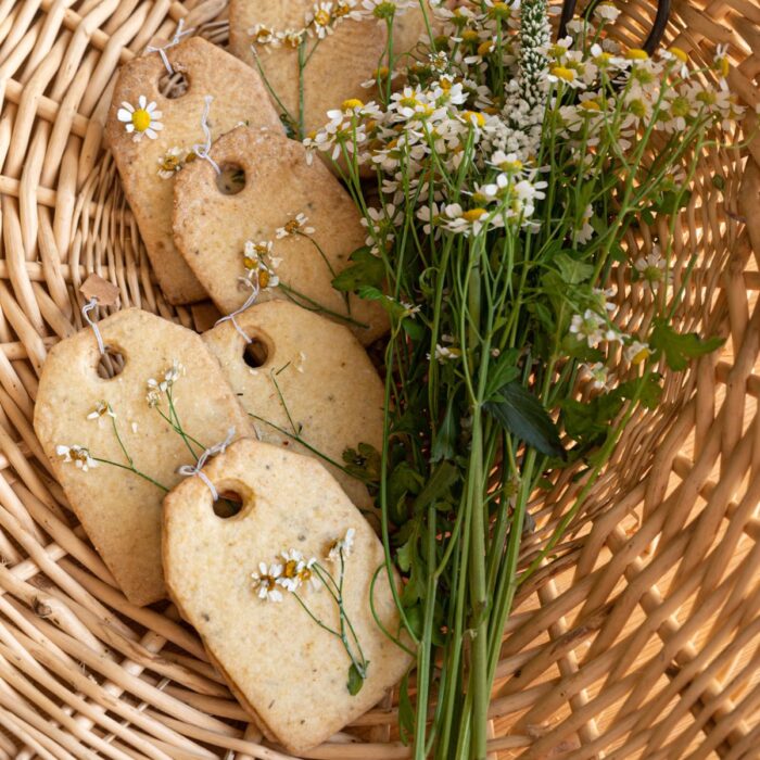 Chamomile Tea Shortbread Cookies - Frolic & Fare