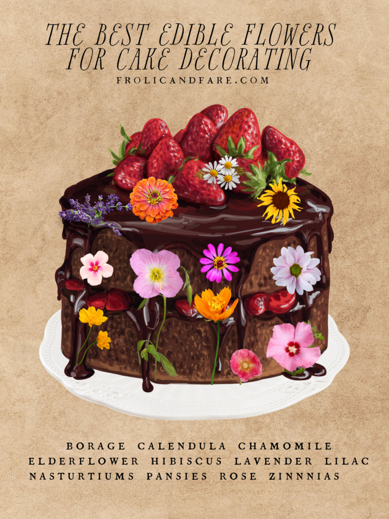 The Best Edible Flowers For Cake And How To Decorate With Them - Frolic ...