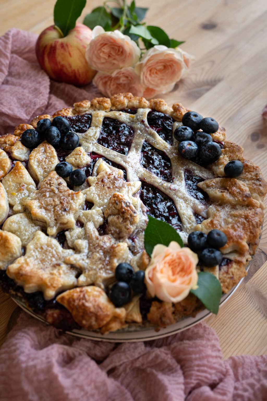 Apple Blueberry Pie - Frolic & Fare