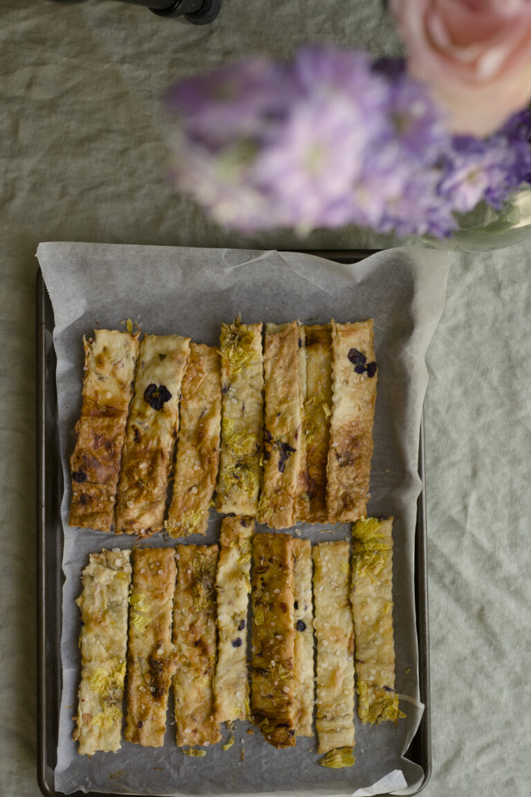 Edible Flower Crackers - Frolic & Fare